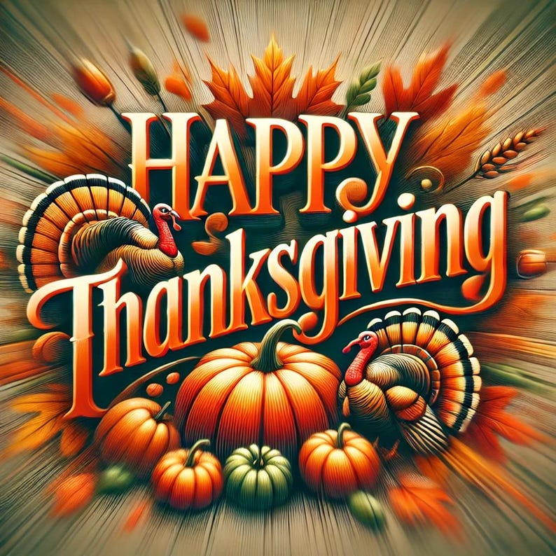 Happy Thanksgiving Fall Pumpkins and Turkey Illustration - Etsy Canada