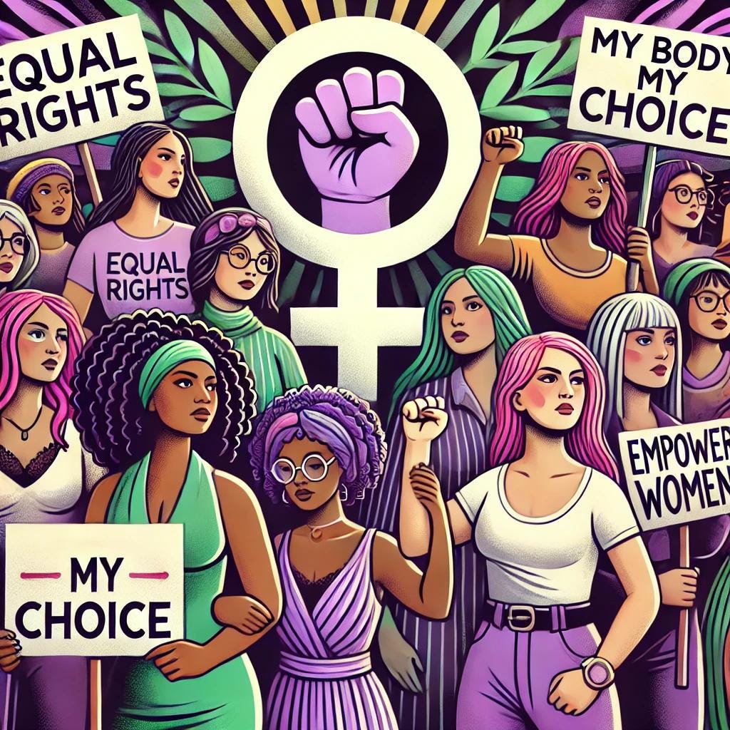 Empower Women Feminist Art Protest for Equal Rights - Etsy