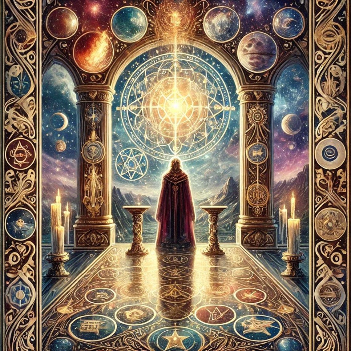 Mystical Tarot Card Ceremony Art - Etsy