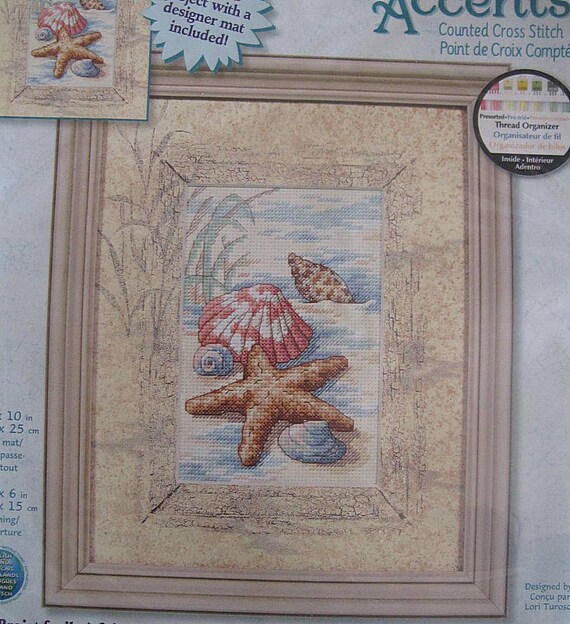 Shells in the Sand Cross Stitch Kit Sealed | Etsy
