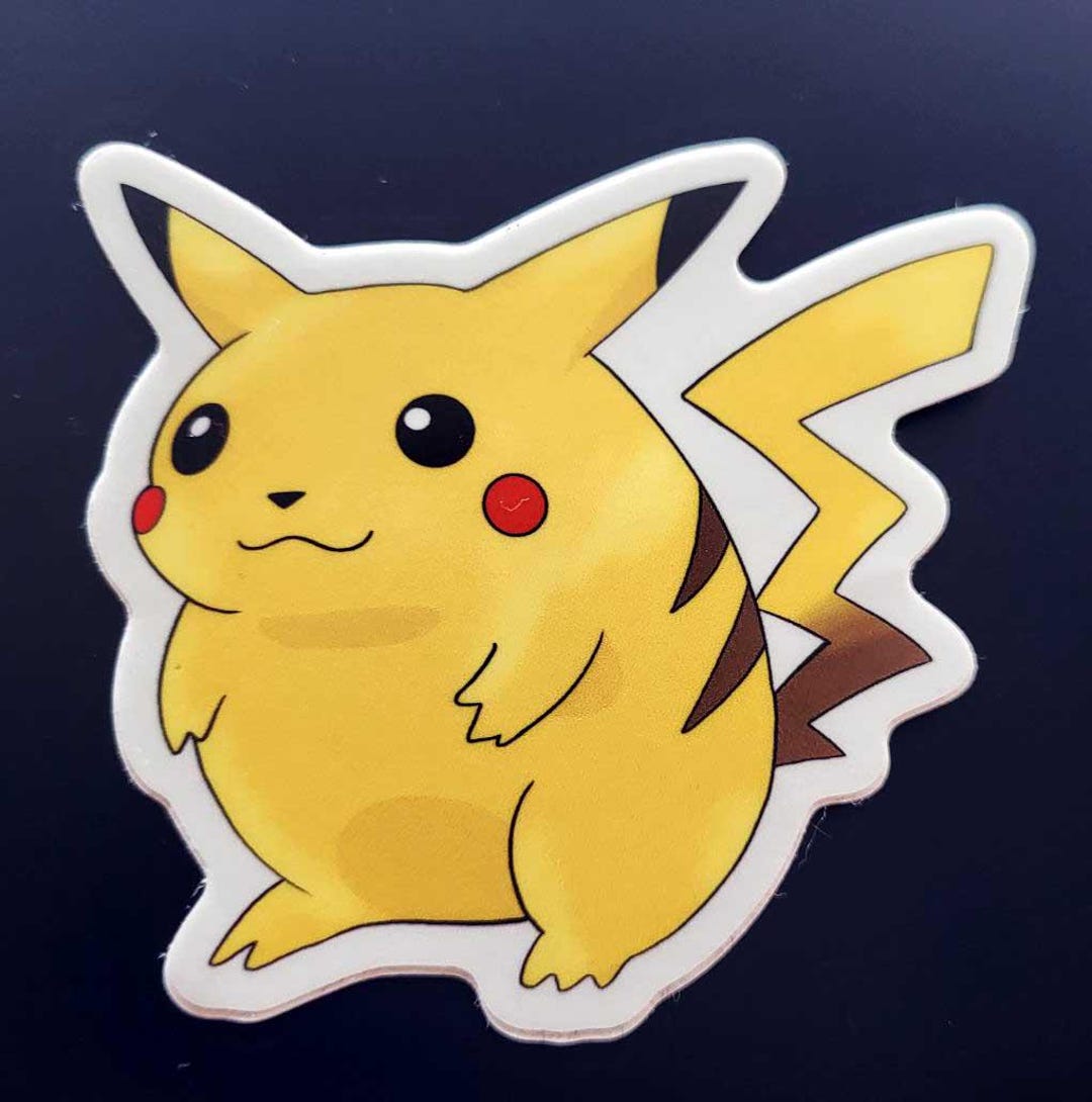 Original Chubby Pikachu 1999 Version Sticker. 1st Edition Pikachu. Base ...