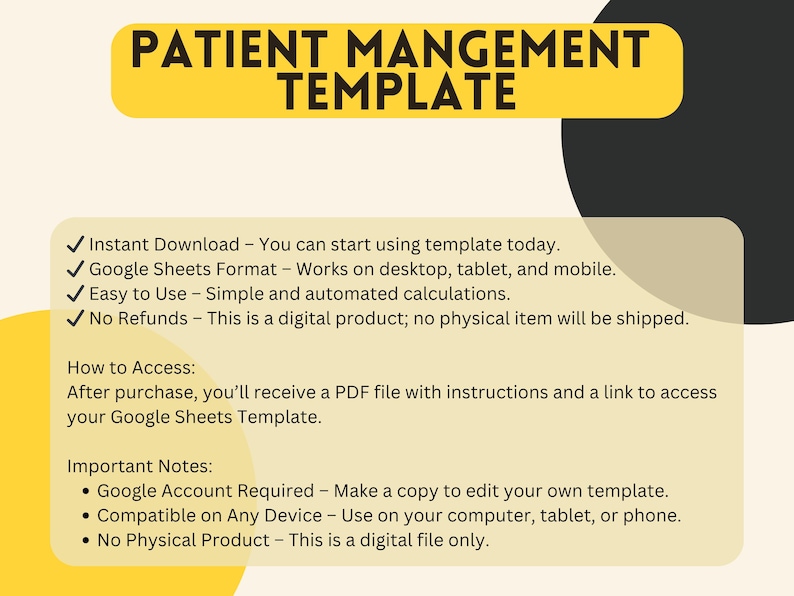 Healthcare Patient Logbook | Google Sheets Medical Tracker ...