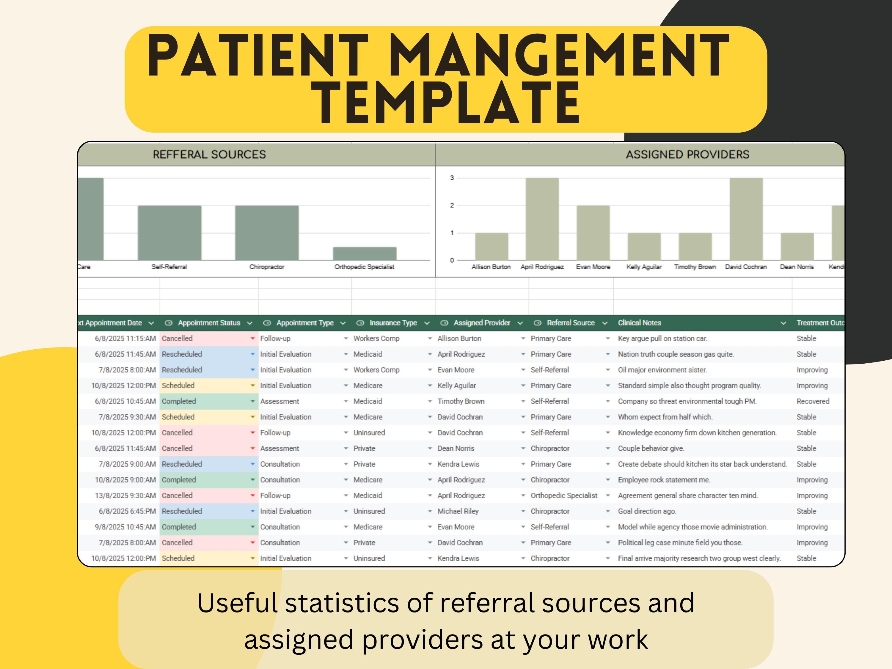 Healthcare Patient Logbook | Google Sheets Medical Tracker ...