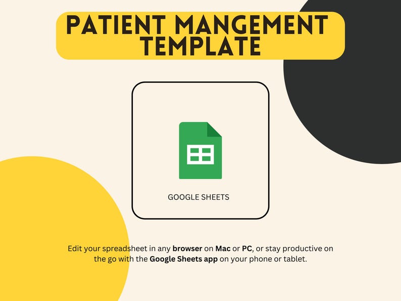 Healthcare Patient Logbook | Google Sheets Medical Tracker ...