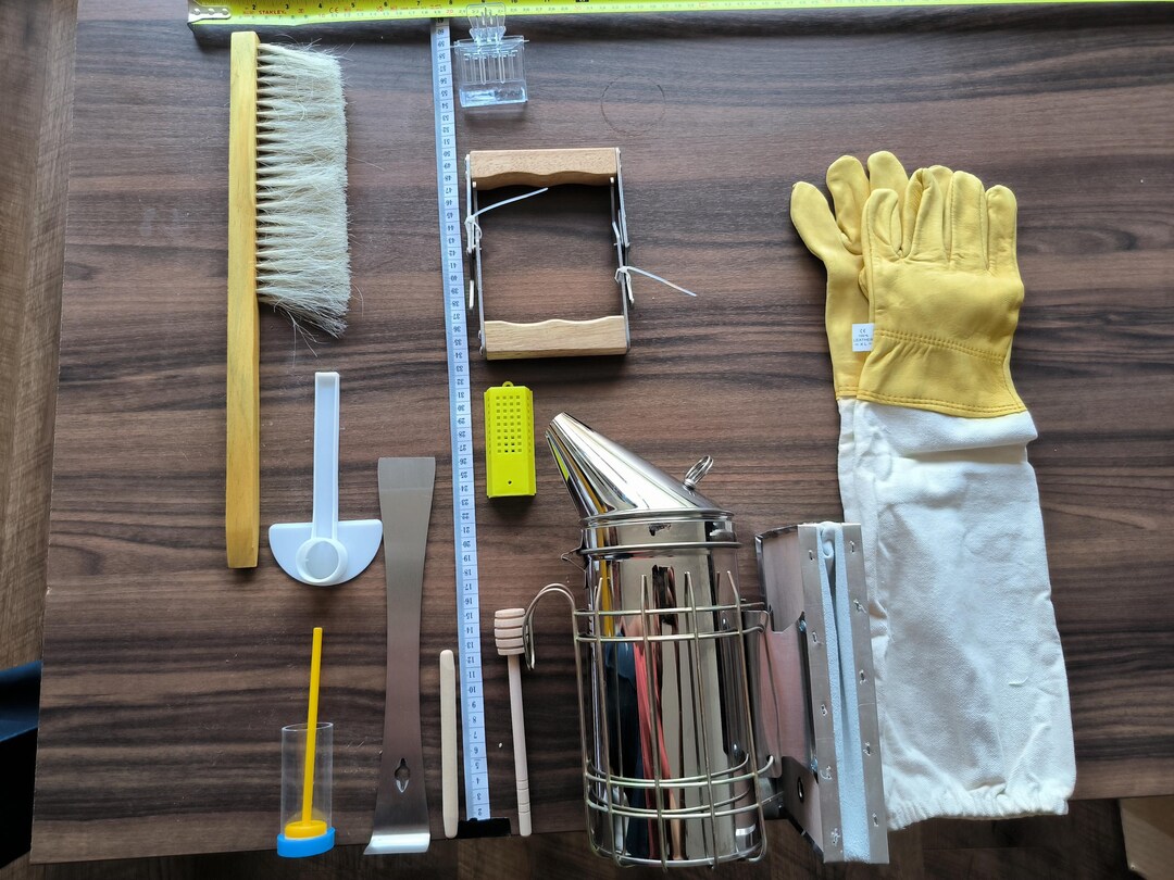 Complete Bee Keeping Starter Kit 11pcs Beekeeping Bee Hive Tools for ...