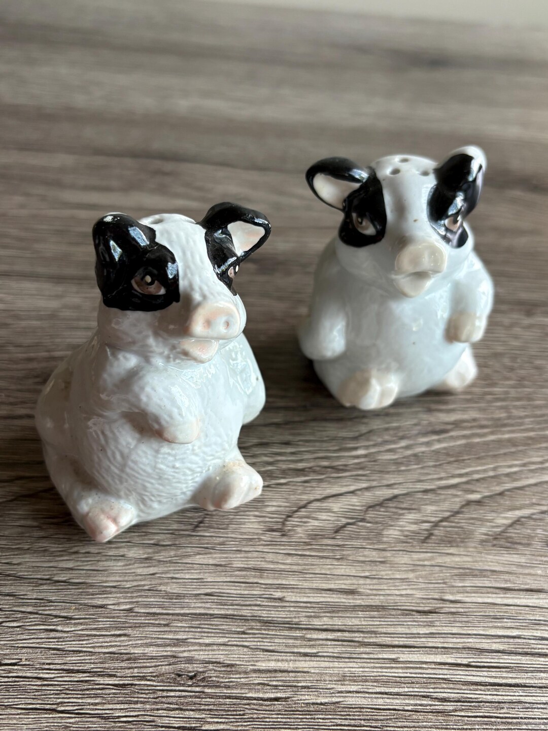 Vintage Papel Stackable Pig Salt and Pepper Shakers - Etsy