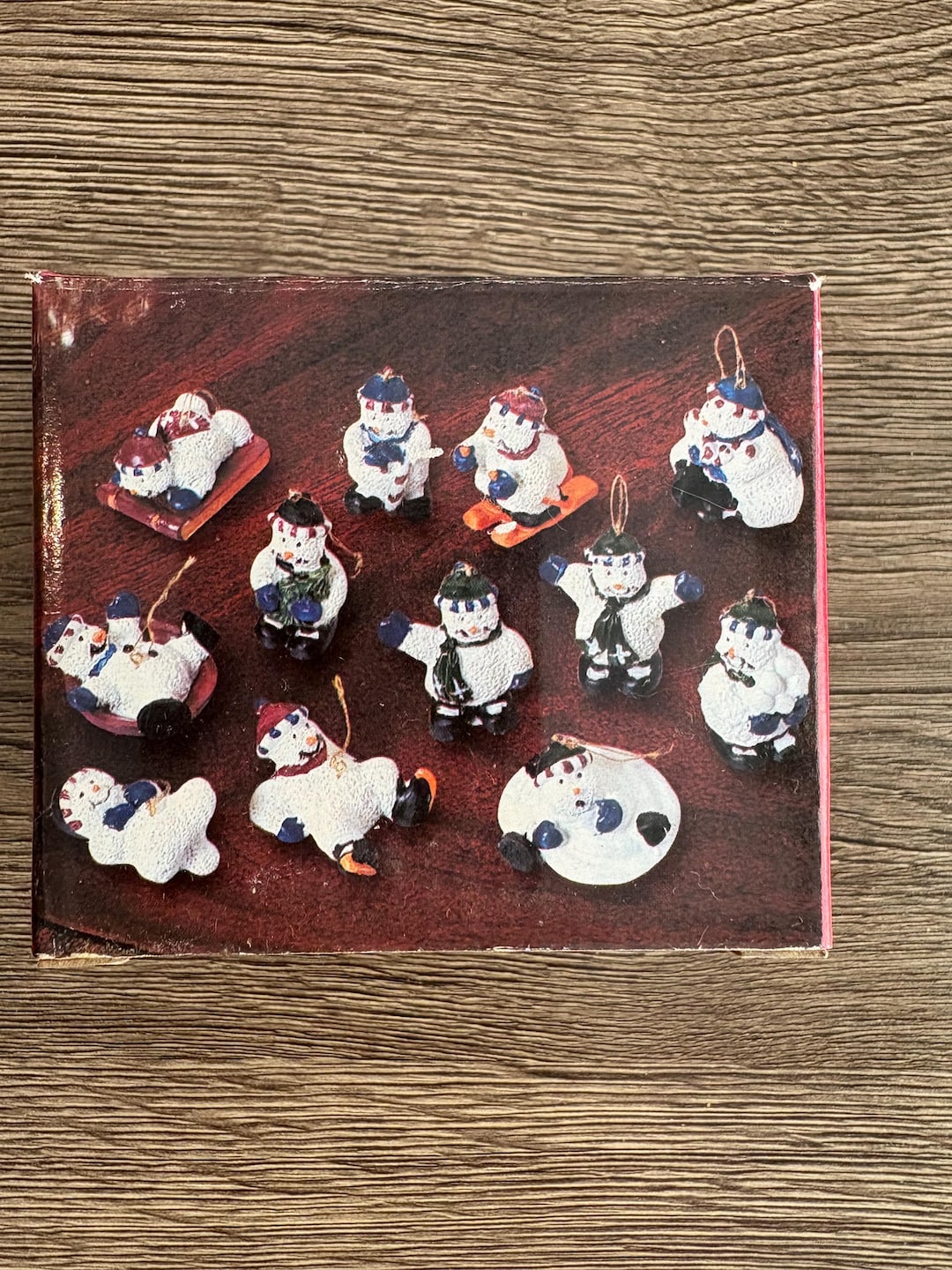 Vintage Polystone Mini Snowman Figurine Ornaments Set of 12 Giftco - Etsy