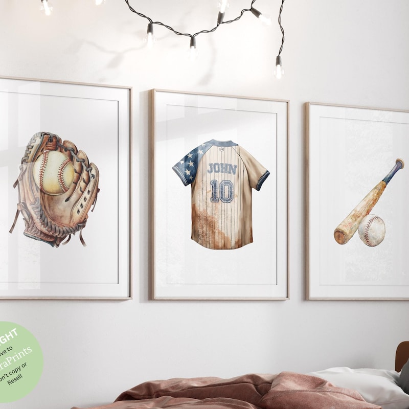 Baseball Art - Etsy