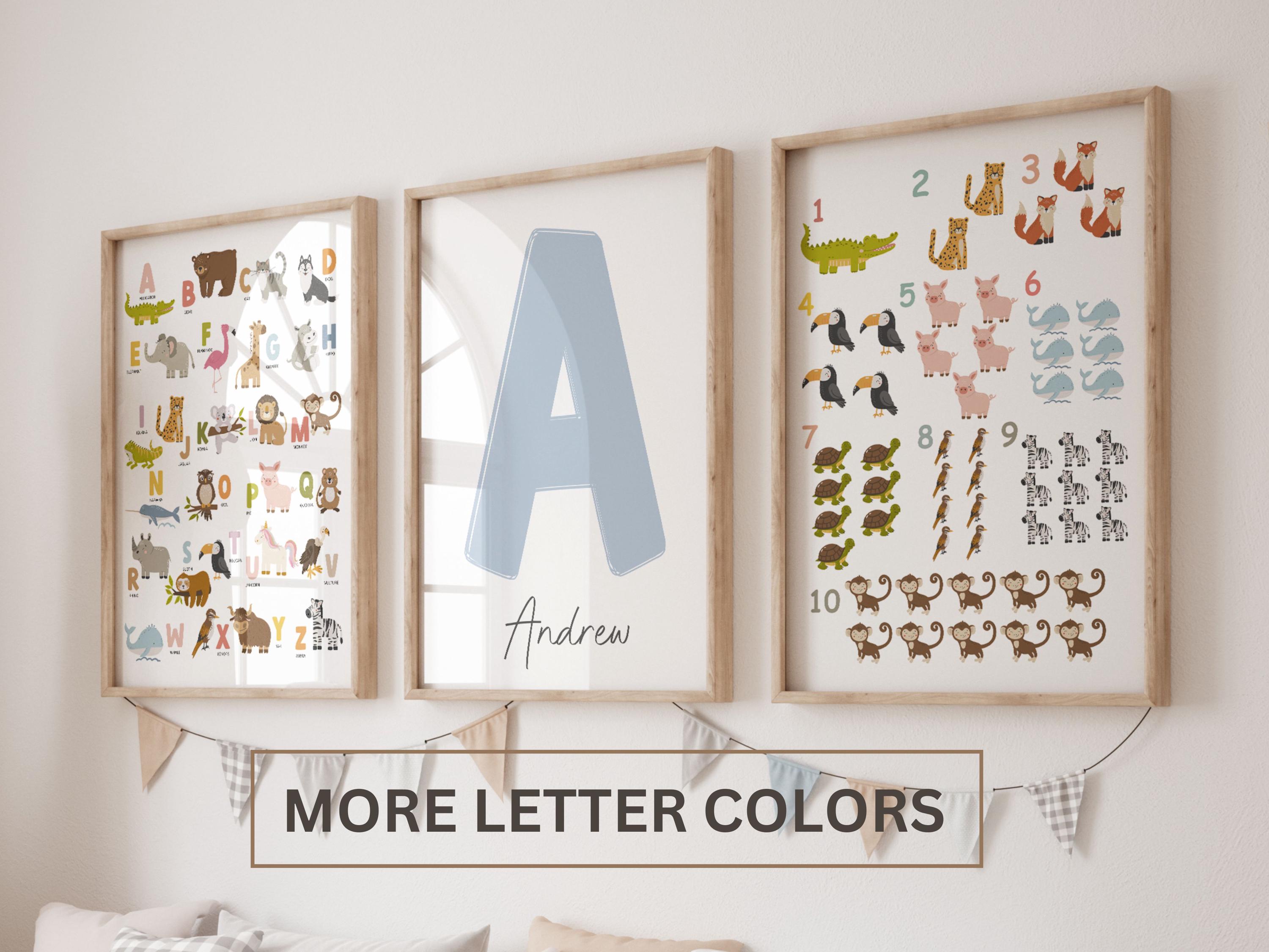 Animal Alphabet Number Poster, Animal Alphabet Poster, Animal A - Z ...