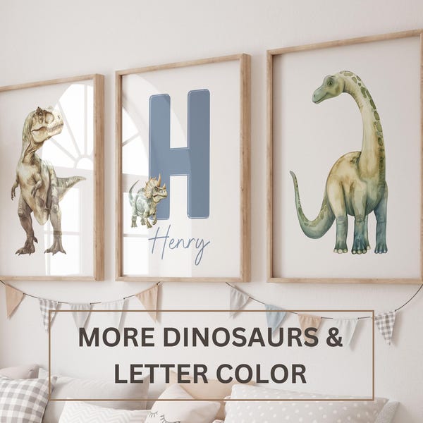 Dinosaur Poster - Etsy