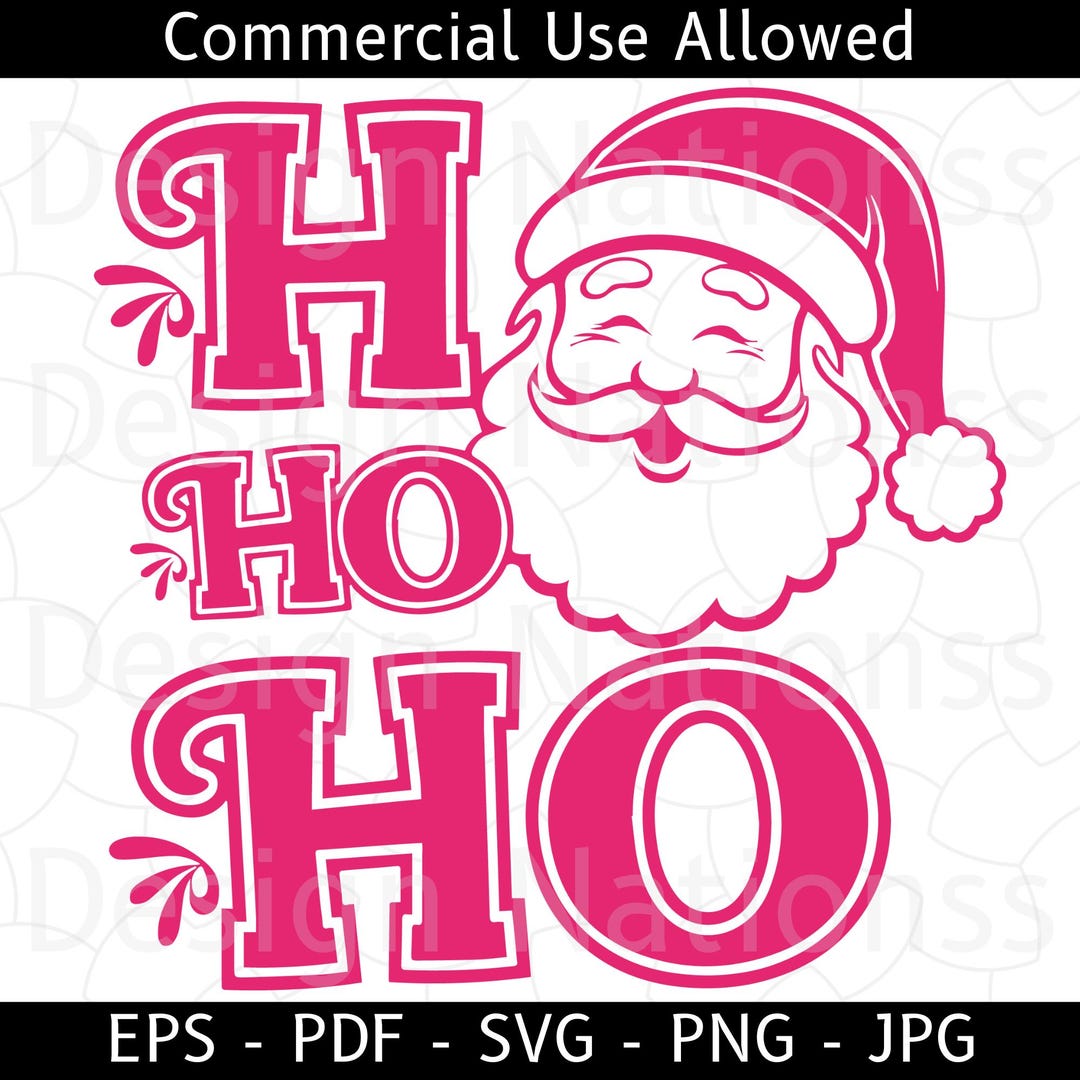 Santa Claus SVG, Ho Ho Ho Svg, Cute Christmas Svg, Christmas Shirt Svg ...