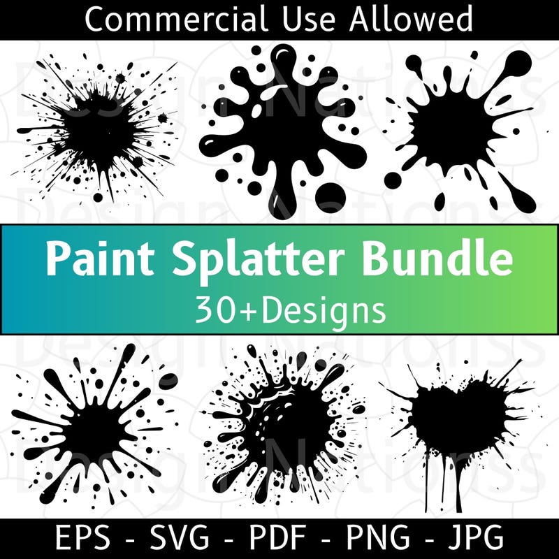 Neon Paint Splatter - Etsy