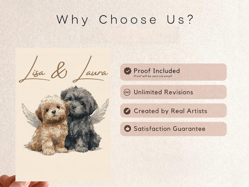 Custom Pet Portrait, Pink Background, Personalized Pet Art (digital or ...