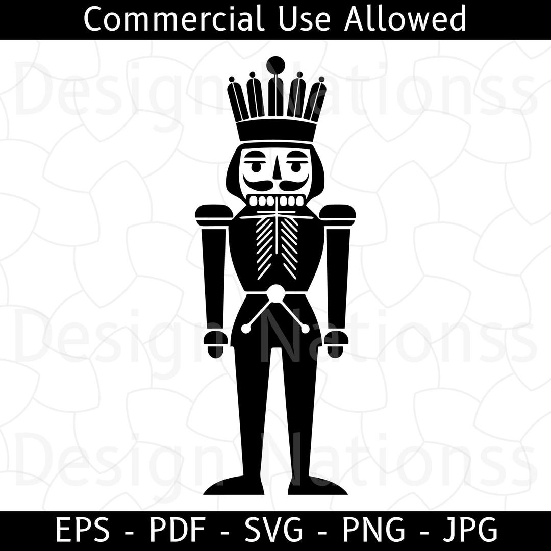 Nutcracker Svg, Festive Svg File, Holiday Nutcracker, Classic Svg Art ...