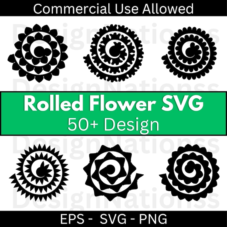 Rolled Flower Svg, Rolled Paper Flowers, Cricut Flower Svg, Wedding ...