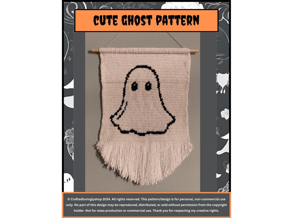 Cute Ghost Pattern - Etsy