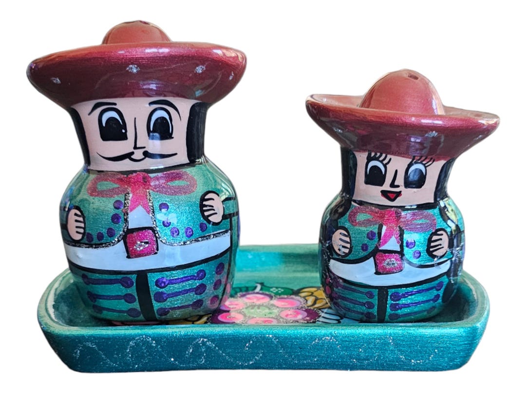 Salt & Pepper Shakers, Home and Living, Kitchen, Hand Painted Talvera ...