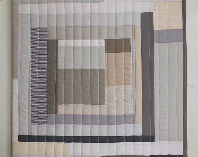 Minimalist Abstract Quilt on Canvas Modern Quilt Art 20 X - Etsy