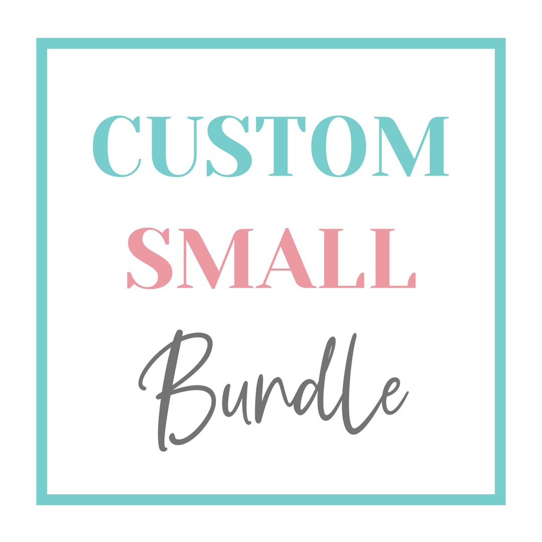 Custom Service - Small Bundle - Etsy
