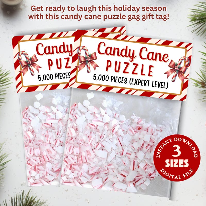Candy Cane Puzzle - Etsy