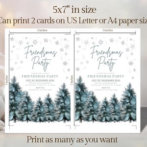 Editable Friendsmas Party Invitation for Holiday Christmas Party ...