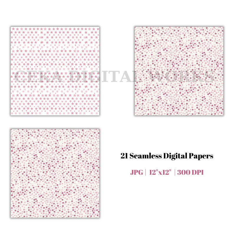 Watercolor Pink Bow Digital Paper: Coquette Seamless Patterns (digital ...
