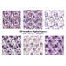Purple Watercolor Floral Digital Paper Set, Seamless Minimalist Flower ...