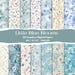 Blue Floral Seamless Digital Paper, Seamless Tiny Flower Patterns ...