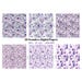 Purple Watercolor Floral Digital Paper Set, Seamless Minimalist Flower ...