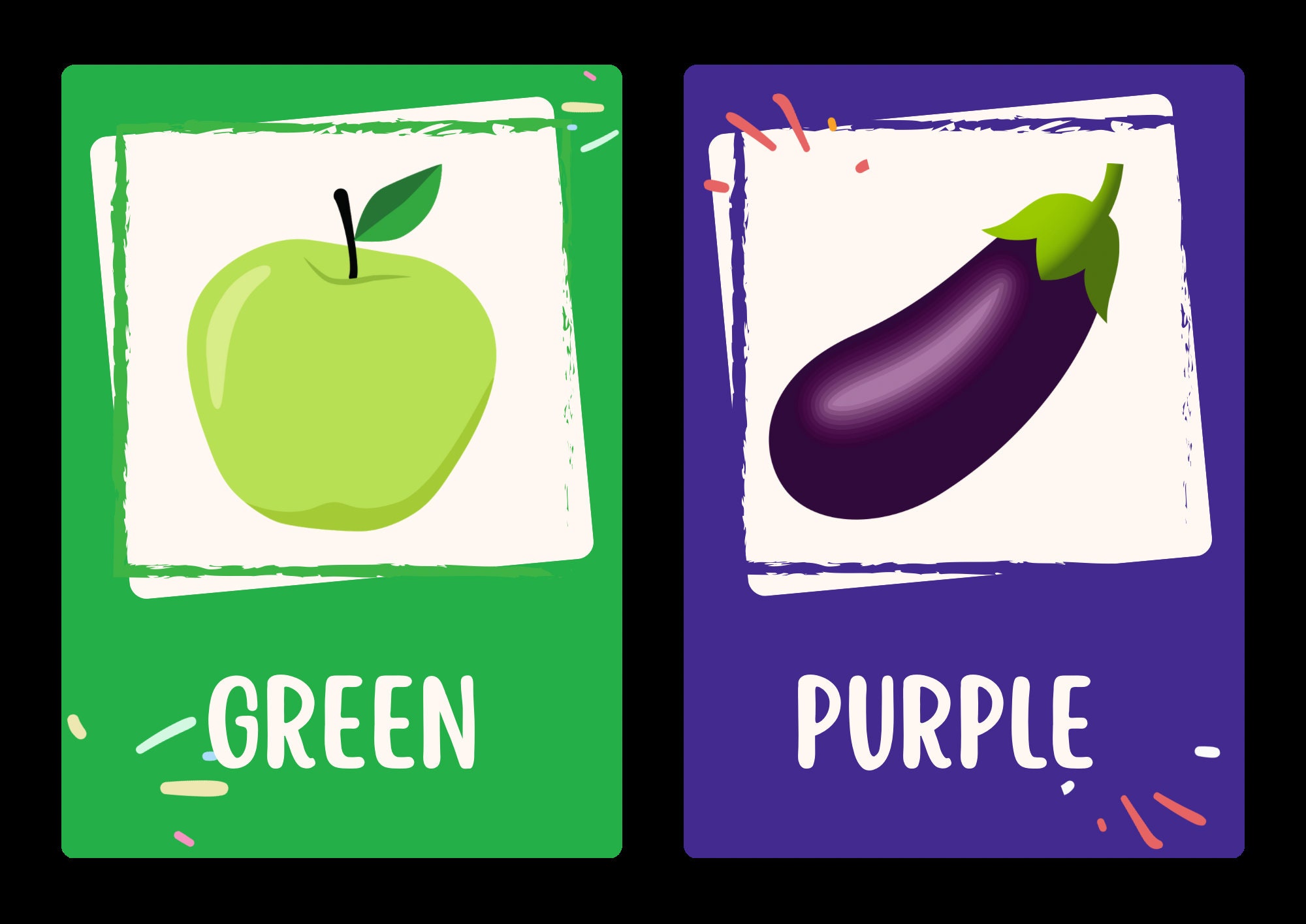 Printable Color Flashcards / Learn and Play - Etsy