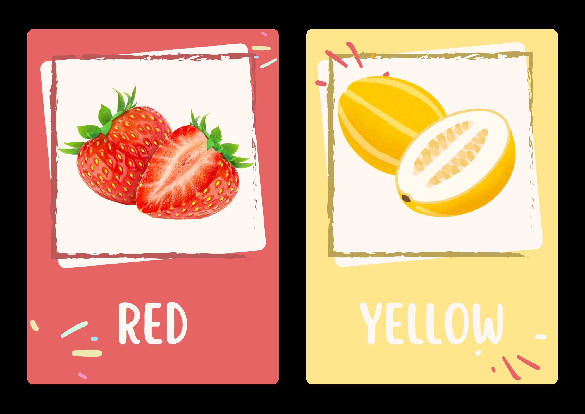 Printable Color Flashcards / Learn and Play - Etsy