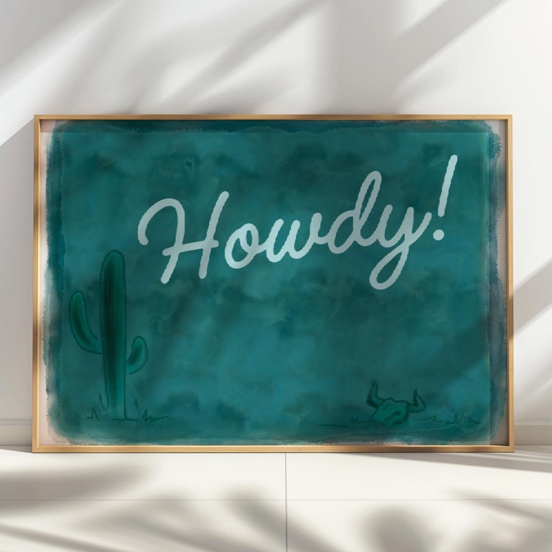 Howdy Sign - Etsy