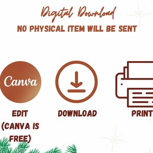 Editable Christmas Advent Calendar for Couples & Families Digital ...