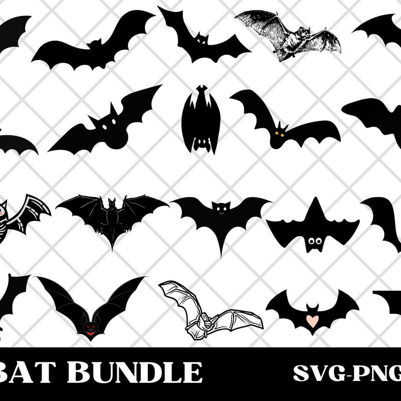 Bat Svg - Etsy