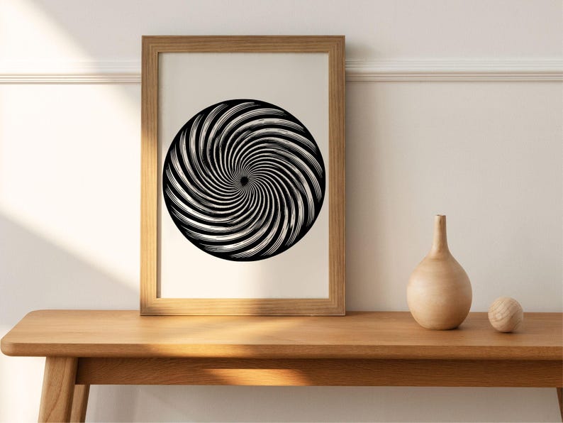 Hypnosis Spiral Svg, Spiral Svg, Swirl Svg, Optical Svg, Geometric Svg ...