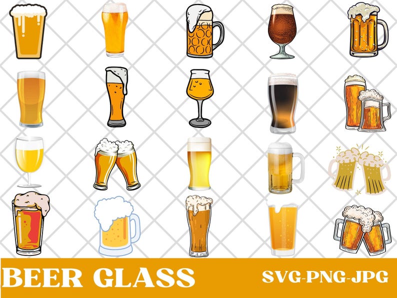 BEER SVG BUNDLE, Beer Clipart Bundle, Beer Svg for Cricut, Beer Bottle ...