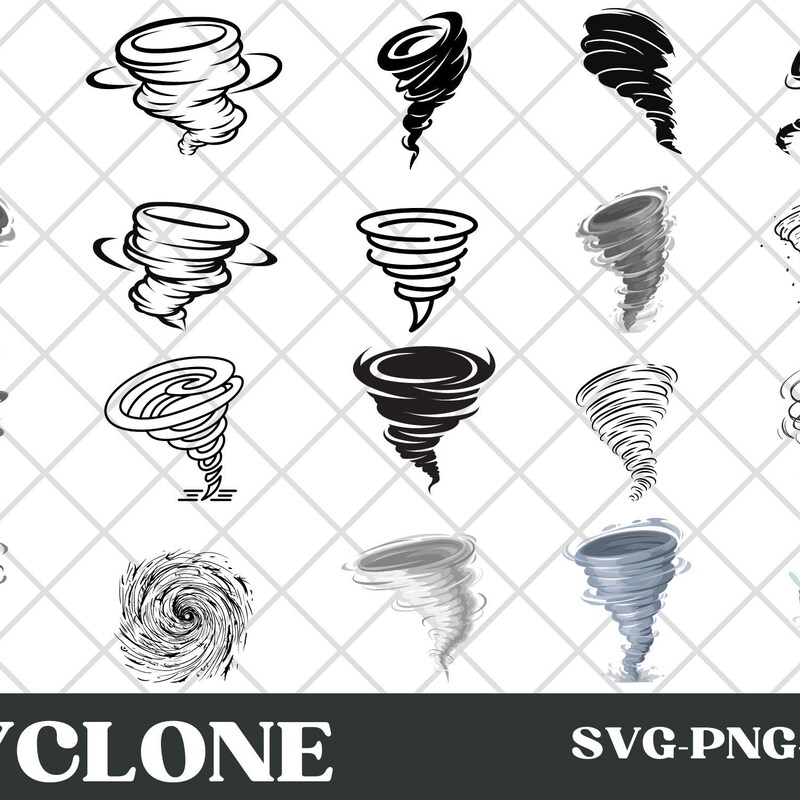 Tornado Stencil - Etsy