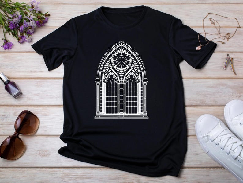 Gothic Windows Bundle Svg, Gothic Windows Clipart, Window Cut Files for ...