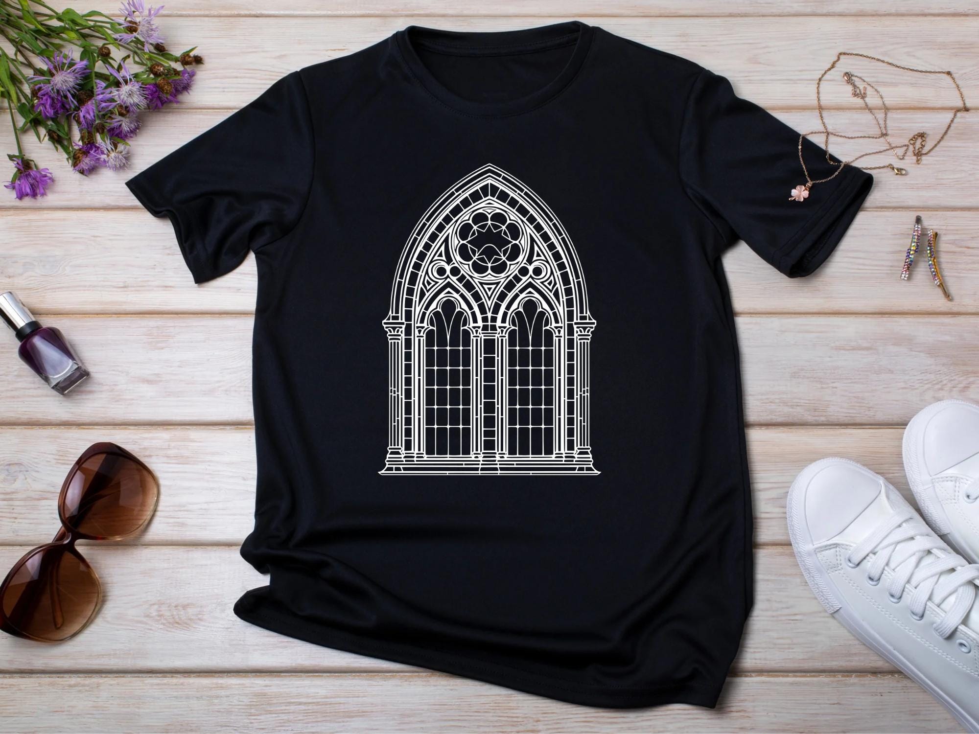 Gothic Windows Bundle Svg, Gothic Windows Clipart, Window Cut Files for ...