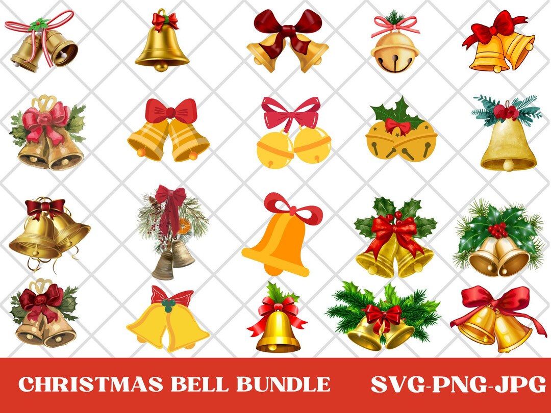 Christmas Bell SVG Bundle / Funny Bell Christmas SVG / Cut File ...