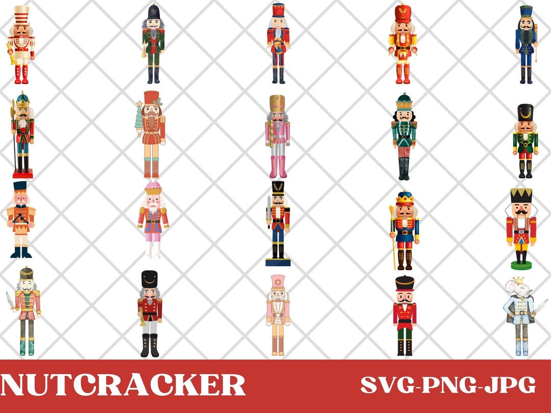 NUTCRACKER SVG, Nutcracker Bundle Svg, Christmas Nutcrackers Silhouette ...