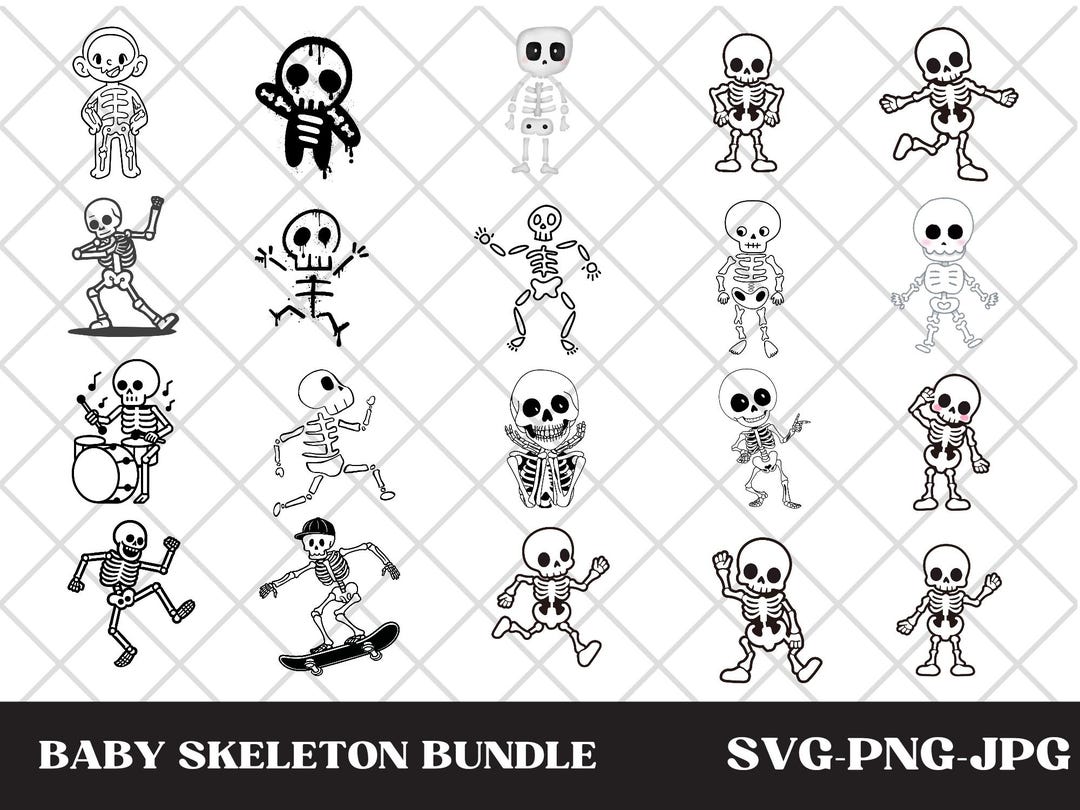 Baby Skeleton Svg, Pregnancy Skeleton Svg, Halloween Skeleton Svg, Mom ...