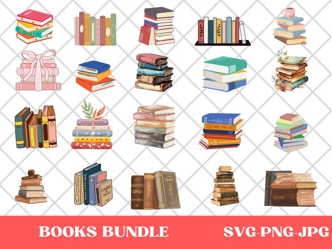 BOOKS SVG, BOOKS Svg Cut Files for Cricut, Book Svg Cut Files, Books ...