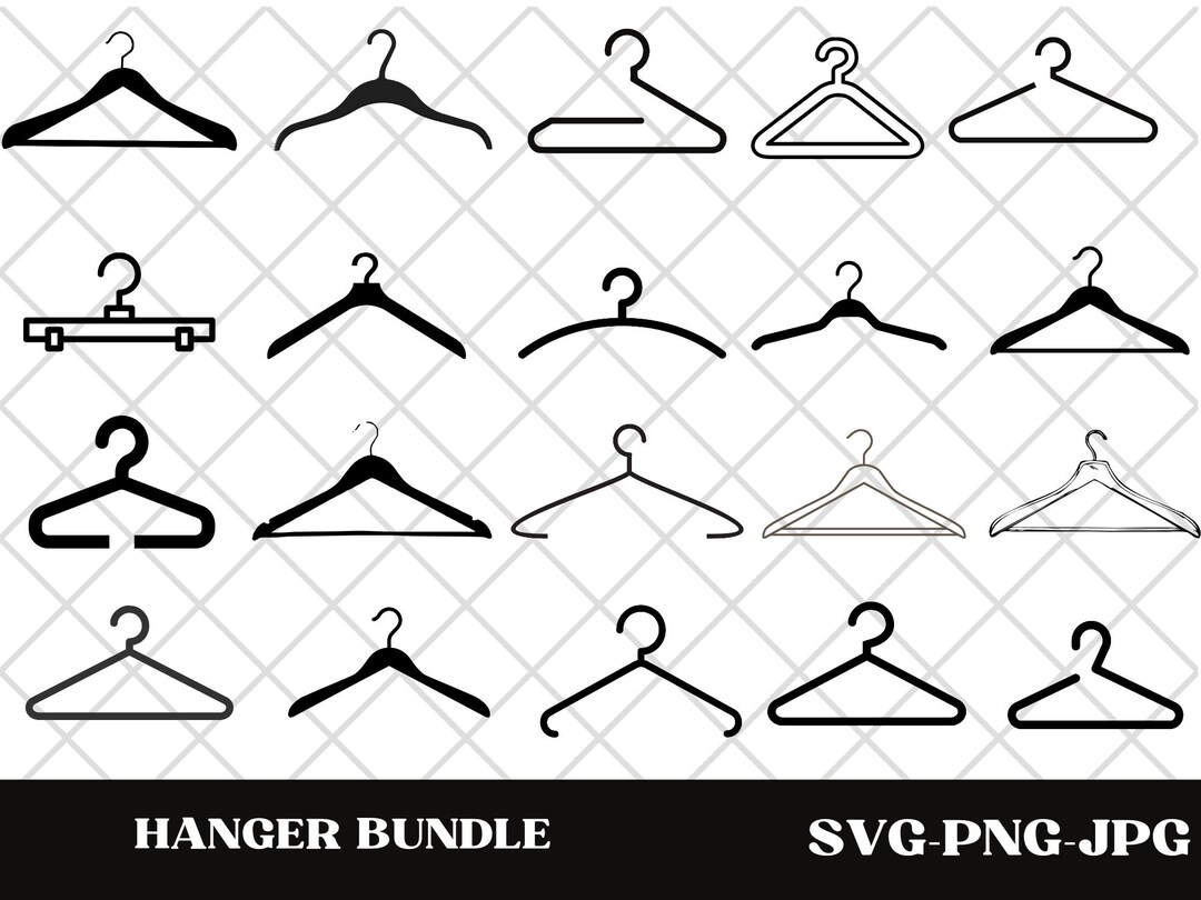 Hanger Svg, Hangers Svg Cut Files, Clothes Hanger Svg, Hanger Dxf ...