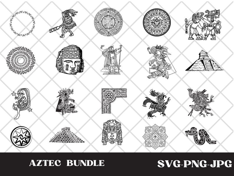 Aztec Svg Bundle, Southwestern Elements Svg, Tribal Pattern Svg, Aztec ...