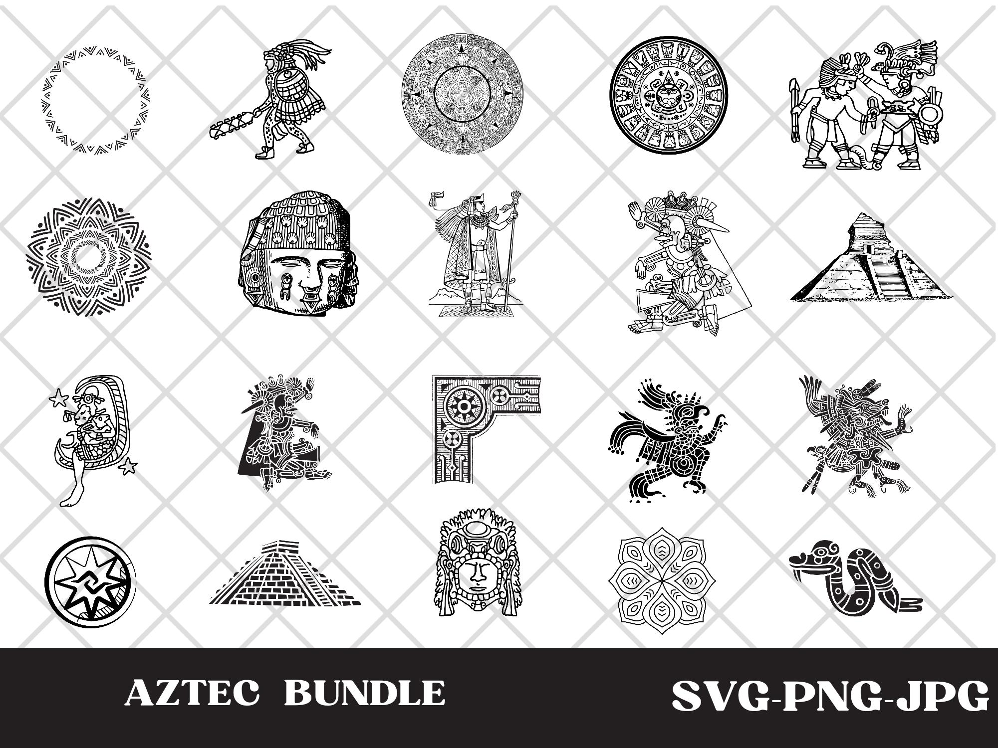 Aztec Svg Bundle, Southwestern Elements Svg, Tribal Pattern Svg, Aztec ...