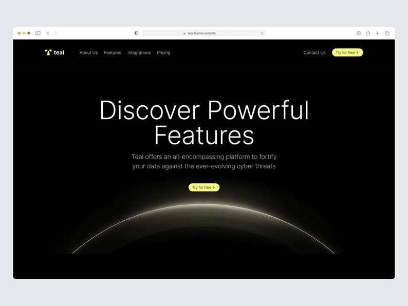 Teal · Framer Template · Framer Theme · Framer Template for Saas ...