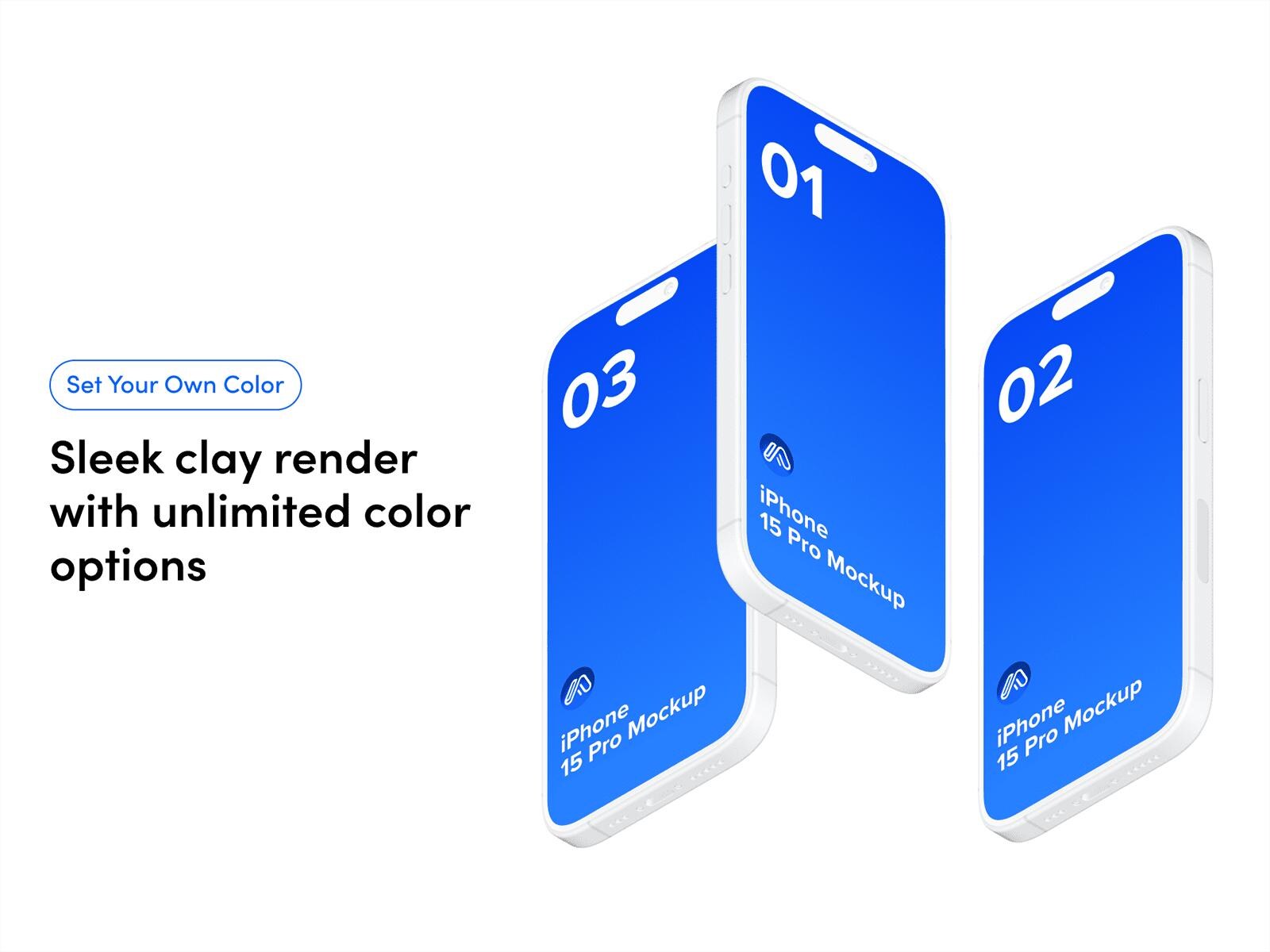 IPhone 15 Pro Mockups · 48 Scenes · Mockup Pack · for Figma and ...