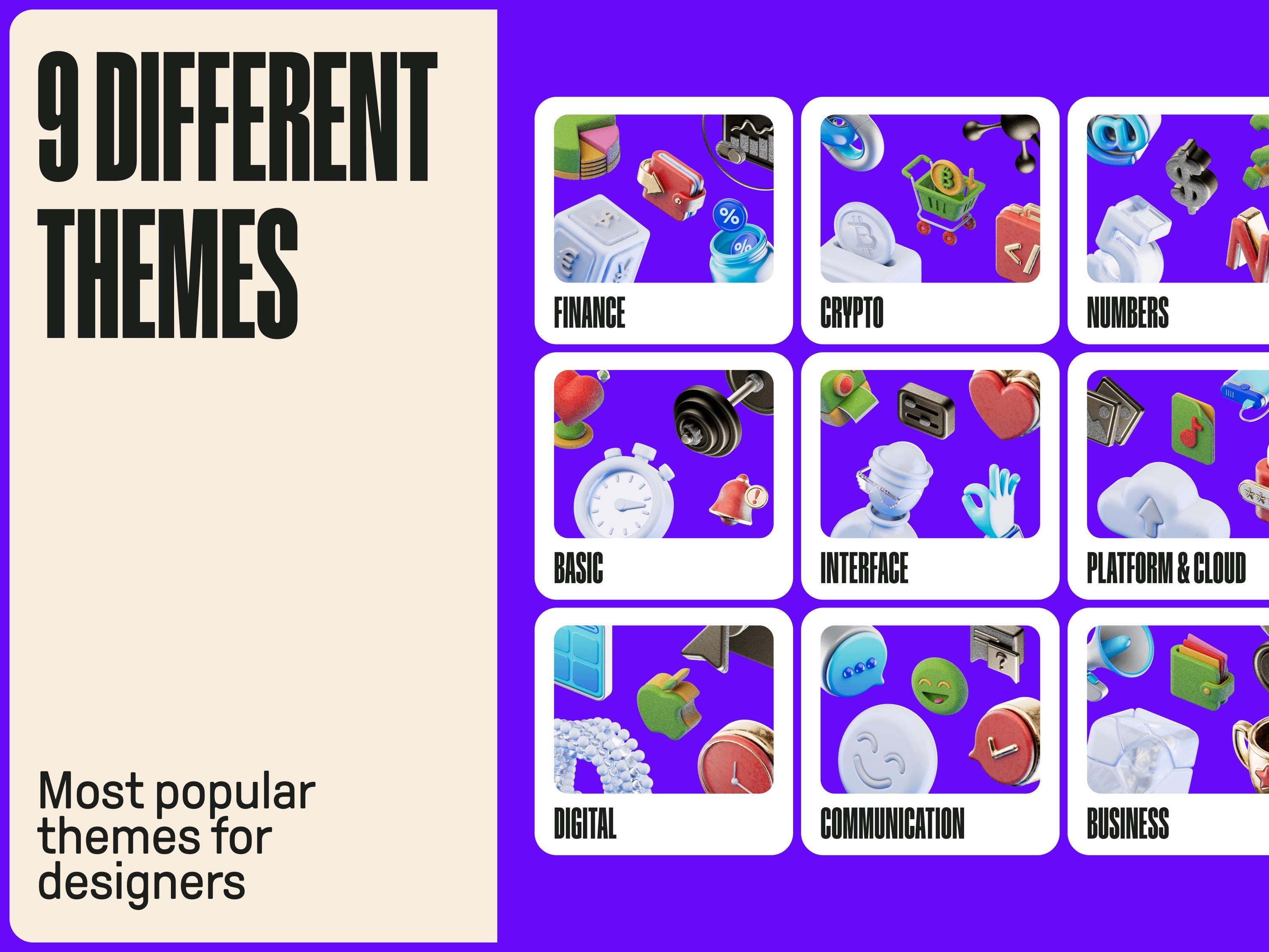 1,200 3D Figma Icons Icon Pack for Figma Set for Designers, Artists ...