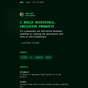 Hacker · Framer Template · Framer Theme · Framer Template for Personal ...